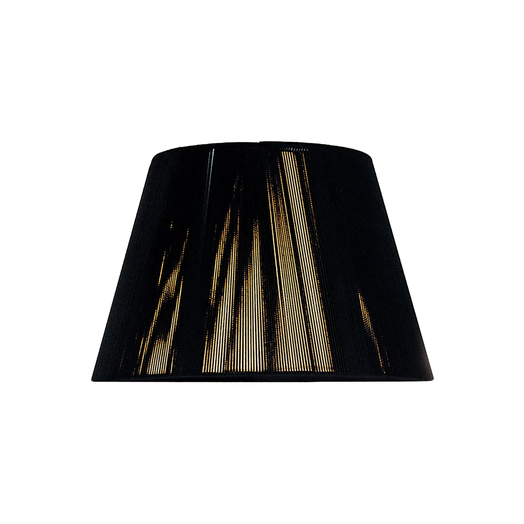 MS031 Silk String Shades Mantra Fusion Silk 30cm String Shade Black - Inspired Lighting Ltd.
